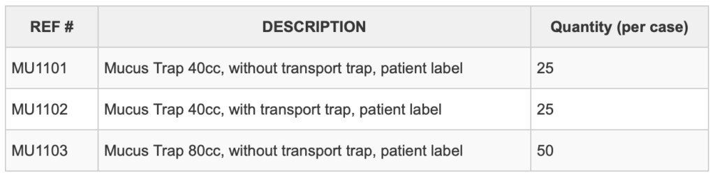 Mucus Extractor & Specimen Traps - Biotronix Healthcare Inc.