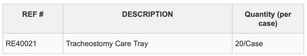 Tracheostomy Trays - Biotronix Healthcare Inc.