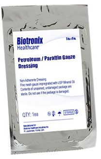 Vaseline-Paraffin-Dressings - Biotronix Healthcare Inc.